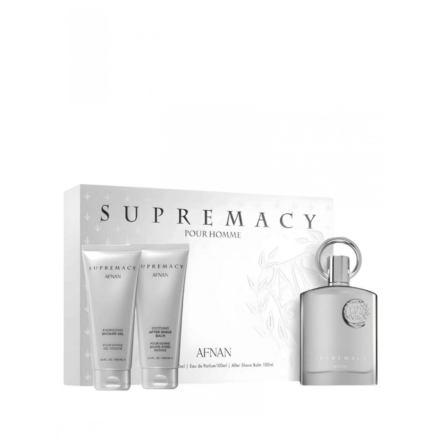 Afnan Supremacy Silver EDP 100ml Dāvanu komplekts